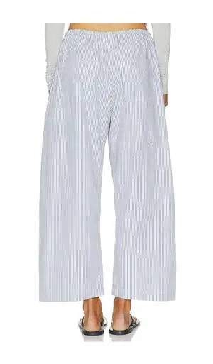 LESET Yoshi Stripe Crop Drawstring Pant