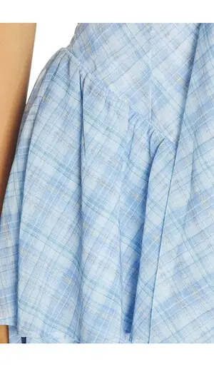 MORE TO COME Strapless Mini Dress With Ruffled Skirt