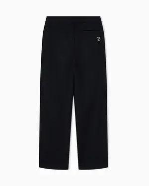 Giorgio Armani Trouser Regular Fit In Modal And Cotton Double Jersey