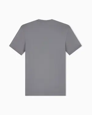 Giorgio Armani Crew-neck T-shirt In Stretch Viscose Jersey - Grey