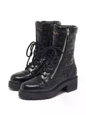 Dior D-leader Cannage Combat Boots