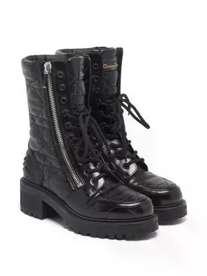 Dior D-leader Cannage Combat Boots