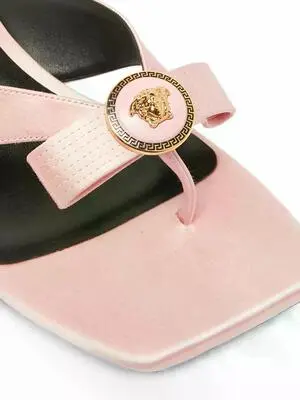 Versace Medusa Bow Thong Sandals