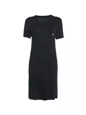 Polo Ralph Lauren Cable-knit Patch-pocket Midi Dress