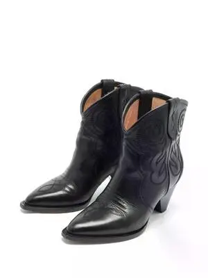ISABEL MARANT VINTAGE Dewina Leather Ankle Boots
