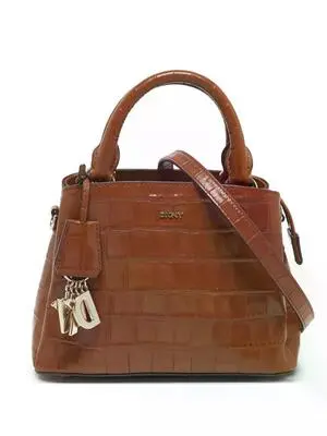 Dkny Paige Croc-embossed Leather Tote Bag