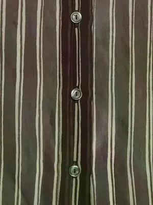 Max Mara Striped Sheer Silk Shirt