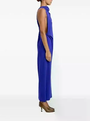 Proenza Schouler Selena Dress In Matte Double Crepe - Blue