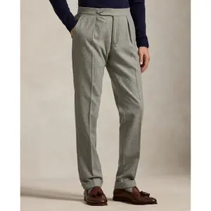 Ralph Lauren Pleated Wool Flannel Trouser