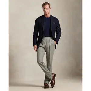 Ralph Lauren Pleated Wool Flannel Trouser