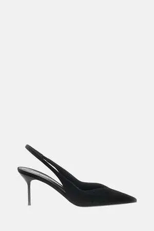 Paris Texas Lidia Slingback 70 Stiletto Heel Shoes - Nero