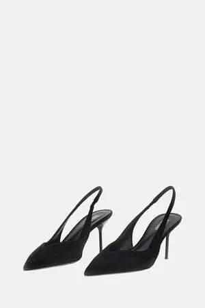 Paris Texas Lidia Slingback 70 Stiletto Heel Shoes - Nero