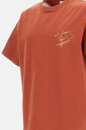 Drole De Monsieur Esquisse Slogan T-shirt - Marrone