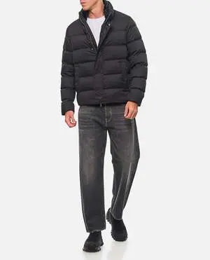 Herno Bomber In Arenelle And Synthetic Fur