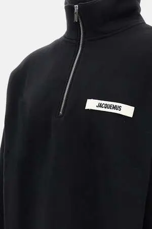Jacquemus Le Camionneur Gros Grain" Zip Sweatshirt - Nero