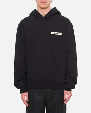 Jacquemus Jacquemus Grosgrain Hoodie Nero