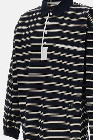 Bottega Veneta Polo A Righe - Blu
