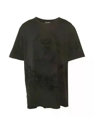 Dolce & Gabbana Velvet-print Cotton T-shirt