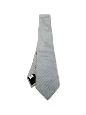 Valentino Garavani Striped Neck Tie - Grey
