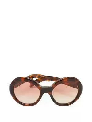 Prada Round Frame Sunglasses - Brown