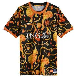 Nike Patta Netherlands Pre Match Football Jersey - Black/white