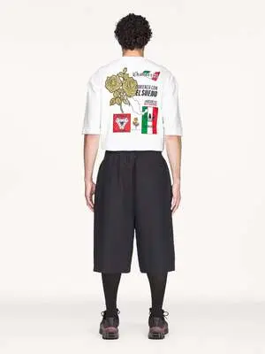 ADIDAS X WILLY CHAVARRIA Oversized Cotton Bermuda Shorts