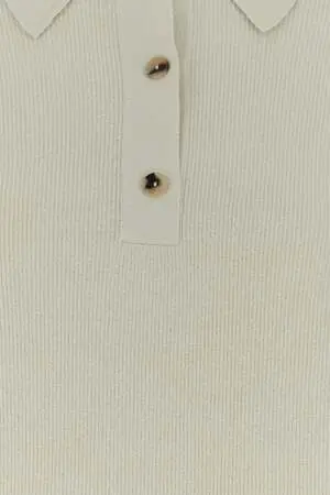 Calvin Klein Ivoryy Knit Helga Polo Shirt
