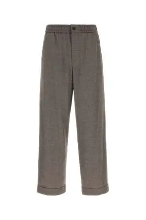 Giorgio Armani Melange Wool Blend Pant - Brown