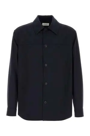 THE ROW Midnight Wool Oslo Shirt - Blue
