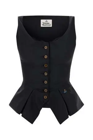 VIVIENNE WESTWOOD Cotton Vest - Black