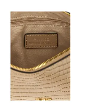 Pinko Embossed Flat Horizontal Mini Crossbody Bag