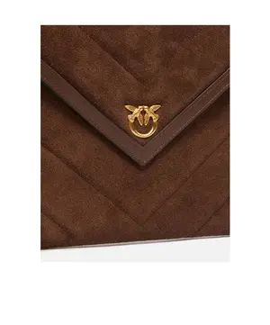 Pinko Magnetic Fastened Quilted Clutch Bag