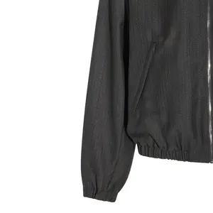 Bottega Veneta Striped Pattern Blouson Jacket - Desert/gray Blend