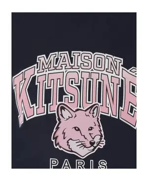 Maison Kitsuné Logo Printed Crewneck T-shirt