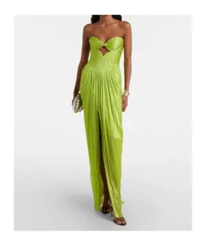 MARIA LUCIA HOHAN Stephanie Metallic Silk Tulle Gown