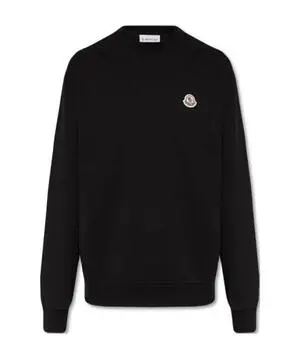 Moncler Logo Patch Sweatshirt - Black