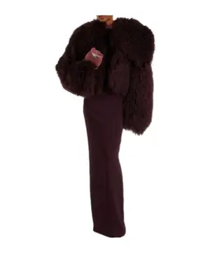 Attico Thick Lamb Wool Coat