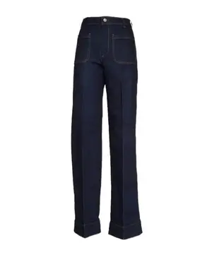 Victoria Beckham Alina Patch-pocket Jeans - Black