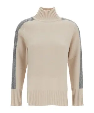 Lorena Antoniazzi Long-sleeved Turtleneck Sweater - Nude