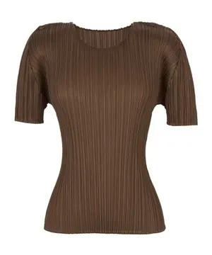 ISSEY MIYAKE Issey Miyake Pleated Short Sleeve T-Shirt