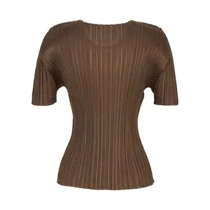 Issey Miyake Pleated Short Sleeve T-shirt