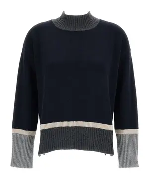 Lorena Antoniazzi Long-sleeved Turtleneck Sweater - Black