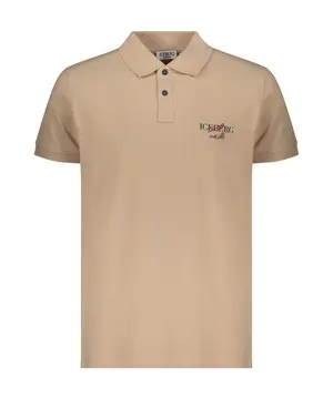 Iceberg Short-sleeved Polo Shirt With A Logo - Nude