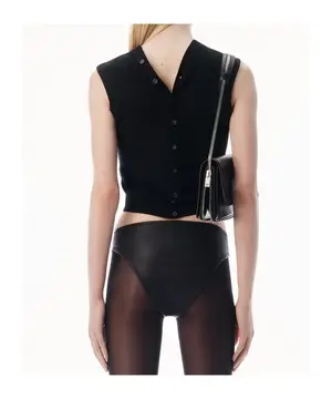 Alexander Wang Continuous Placket Tank Top Cardigan