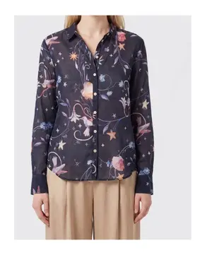FORTE_FORTE Long Sleeve Printed Shirt