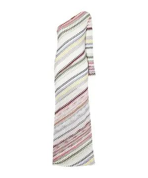 Missoni Striped Crochet-knit Maxi Dress - White