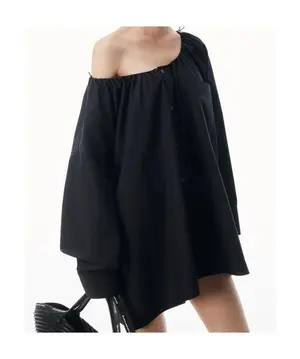 Alexander Wang Bungee Scoop Neck Mini Shirt Dress