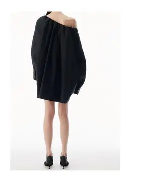Alexander Wang Bungee Scoop Neck Mini Shirt Dress