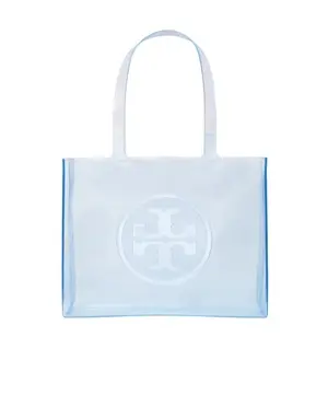 Tory Burch Small Ella Clear Tote - Pool Blue