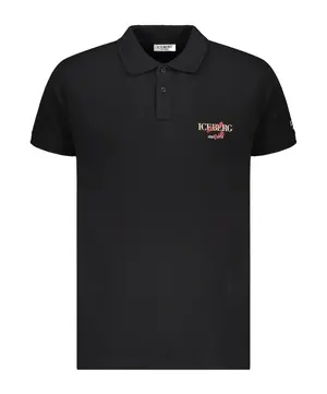 Iceberg Short-sleeved Polo Shirt - Black